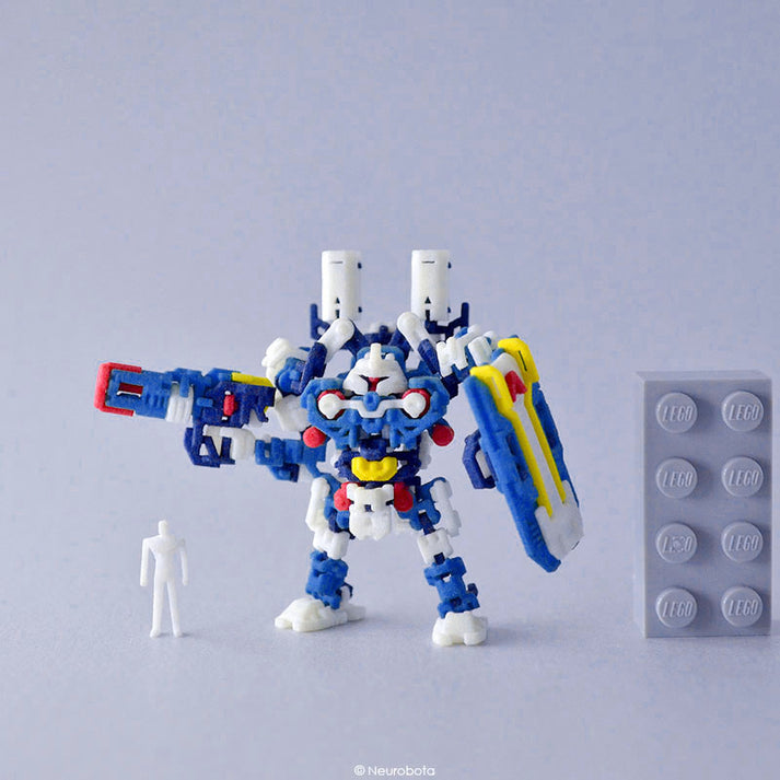 Cybron - 3D printed, tiny, buildable, fully articulated mecha minature ...